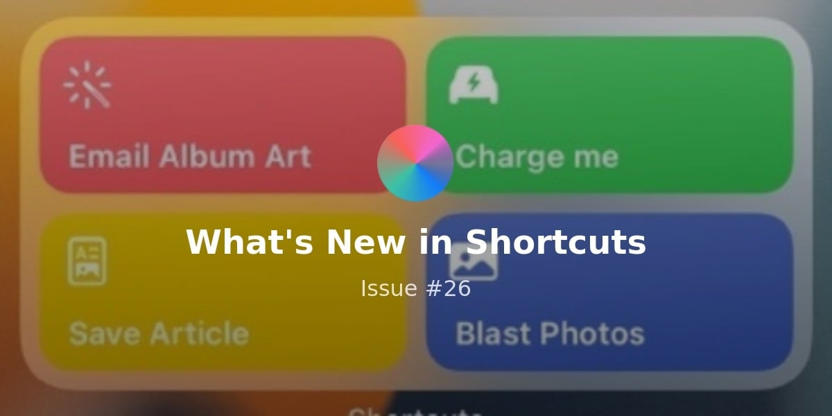 What's New in Shortcuts - Issue #062 – Matthew Cassinelli