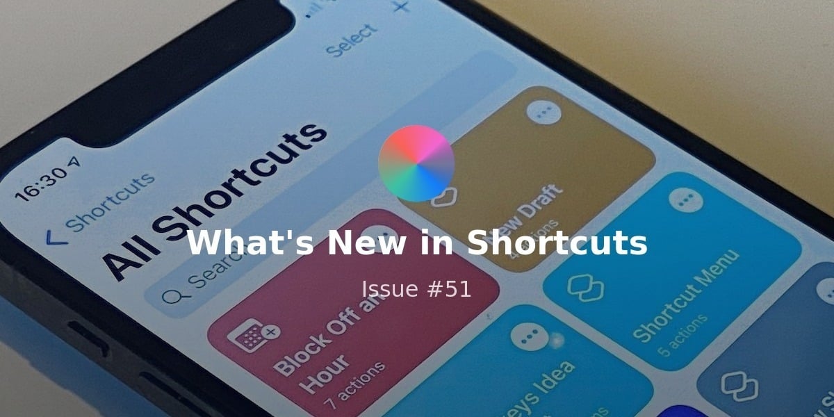 What's New in Shortcuts - Issue #087 – Matthew Cassinelli