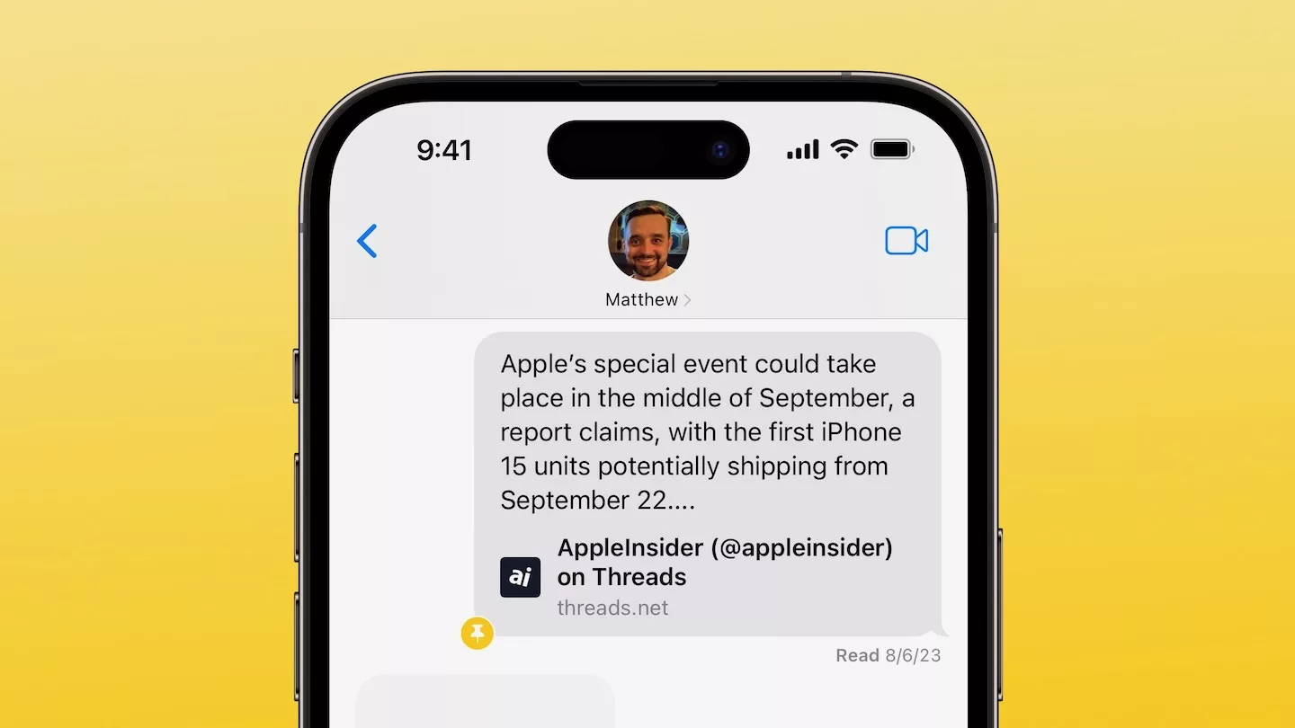 How To Pin Links In Apple Messages Matthew Cassinelli