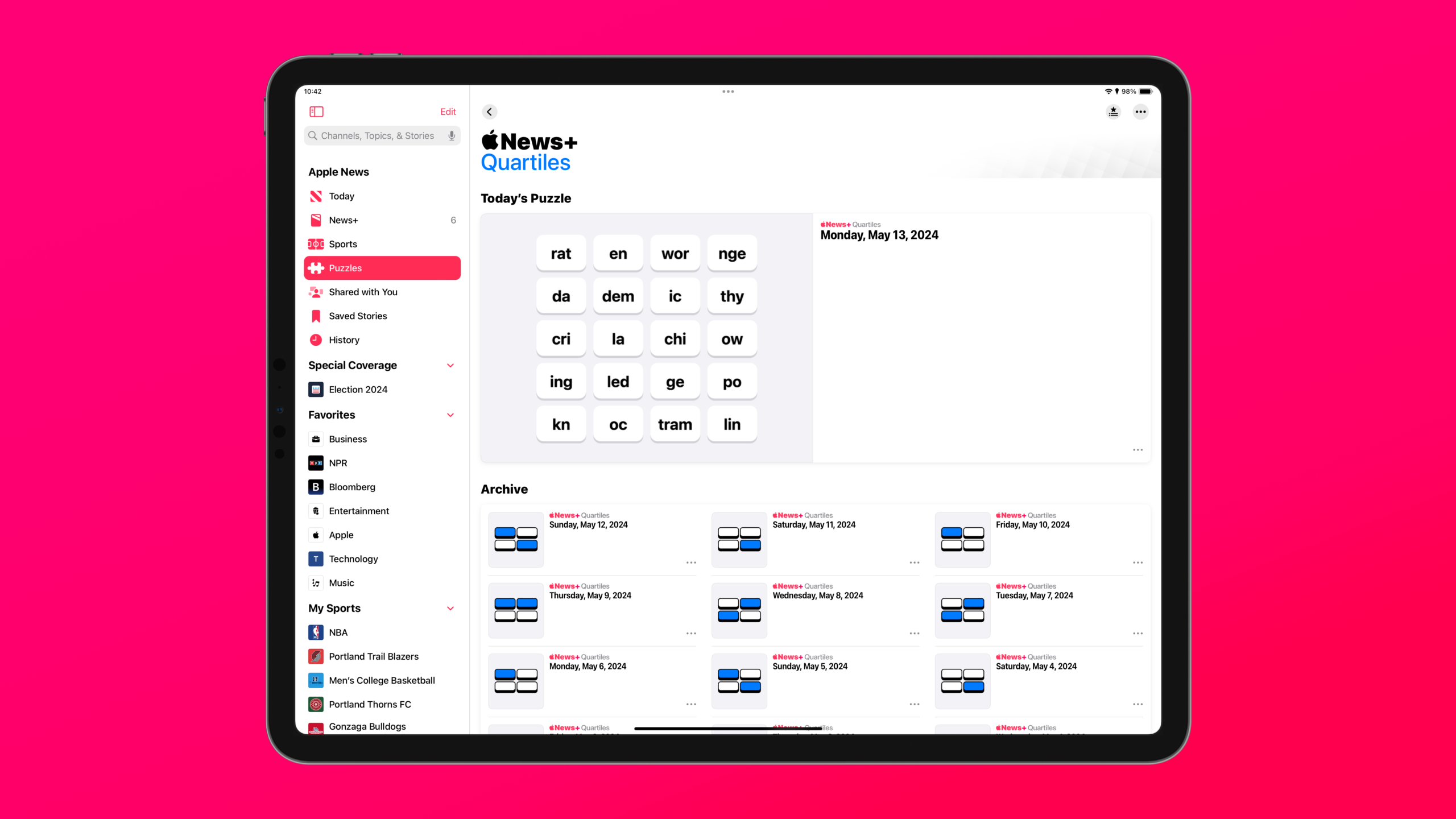 iOS 17.5 Adds Quartiles to Apple News: Get These Puzzles Shortcuts ... iOS 17.5 Adds Quartiles to Apple News: Get These Puzzles Shortcuts ...