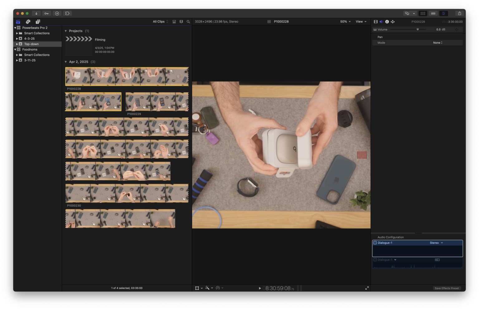 How To Rotate Upside-Down Top-Down Camera Footage using the Final Cut ...