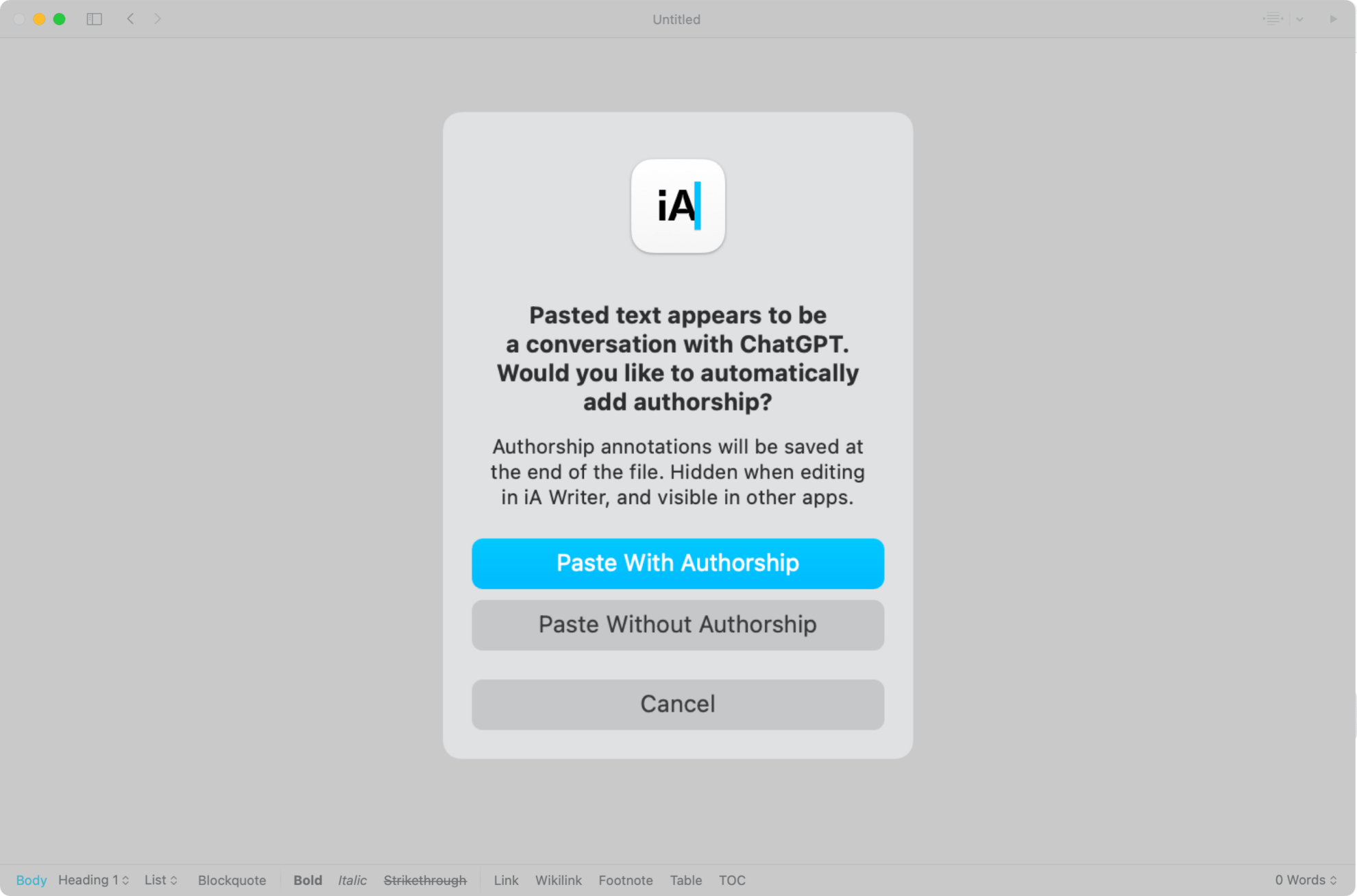 iA Writer helps you become a better Ai writer with Authorship – Matthew ...